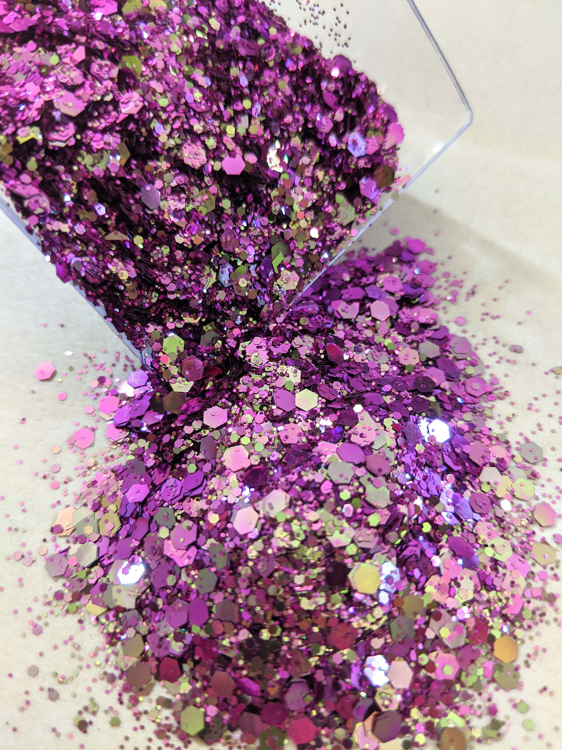 Color Shift Glitter/ Violet-gold / Chunky Glitter Mix / - Etsy