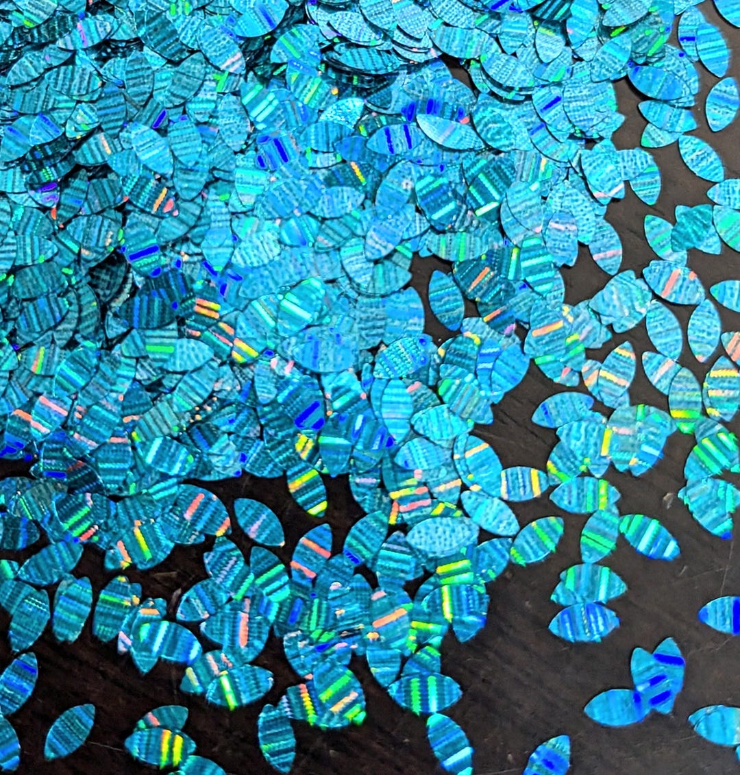 Turquoise Laser Glitter Petals / Laser Glitter/ Confetti / Tumbler ...