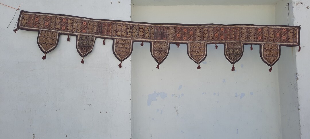 Sari Patchwork Long Toran, Big Gate Entrance Toran of Rajasthan, Door ...