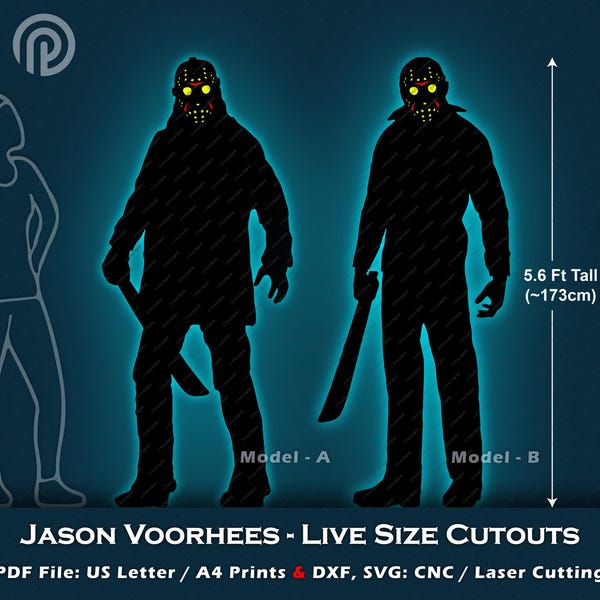 Jason Voorhees Silhouette - Etsy