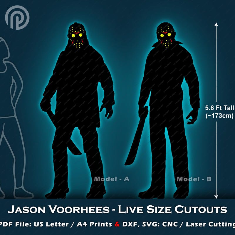 Jason Mask Stencil - Etsy