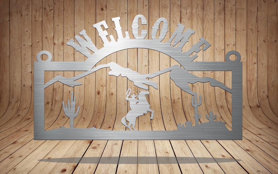 Western Welcome Sign DXF-SVG - Etsy