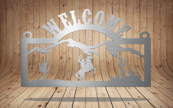 Western Welcome Sign DXF-SVG | Etsy