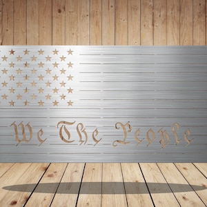 We the People American Flag DXF-SVG - Etsy