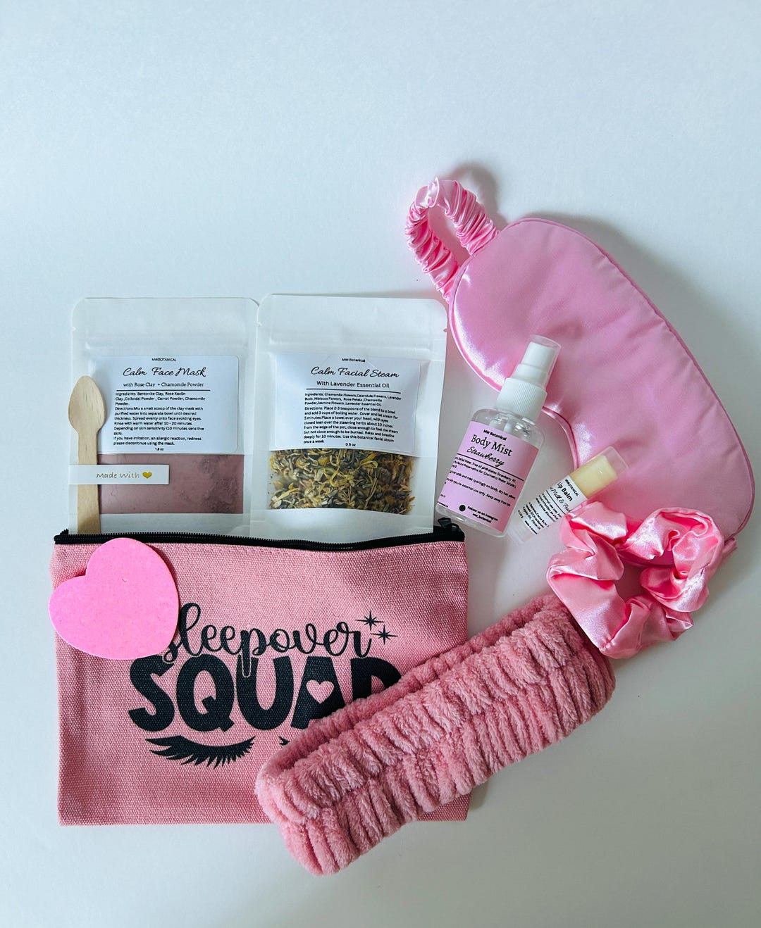 Sleepover Squad Spa Kit/sleepover Squad Spa Gift /sleepover Essential ...