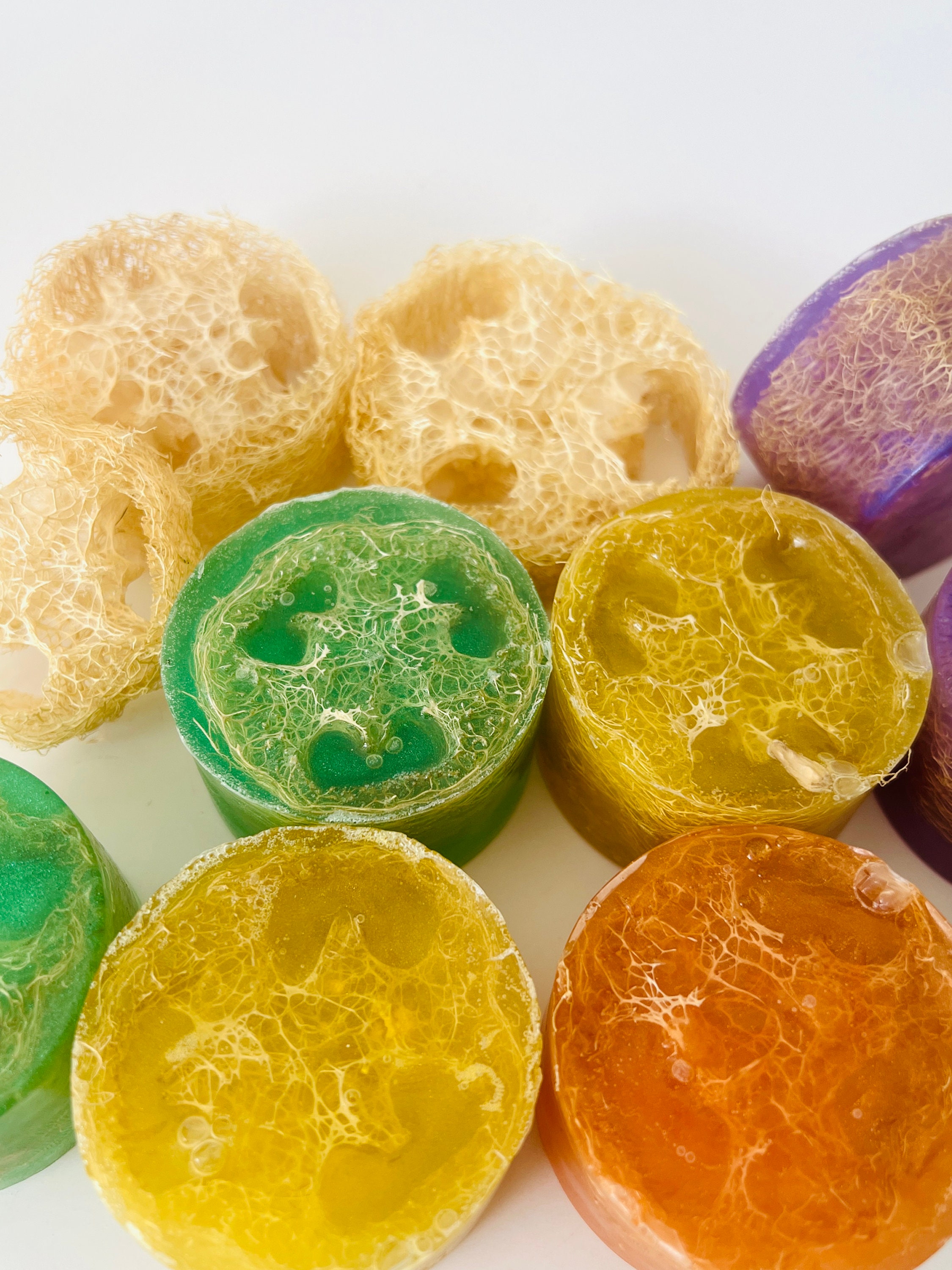 Loofah Soap Bar/loofah Exfoliating Soap Bar/ All Natural Loofa Sponge ...