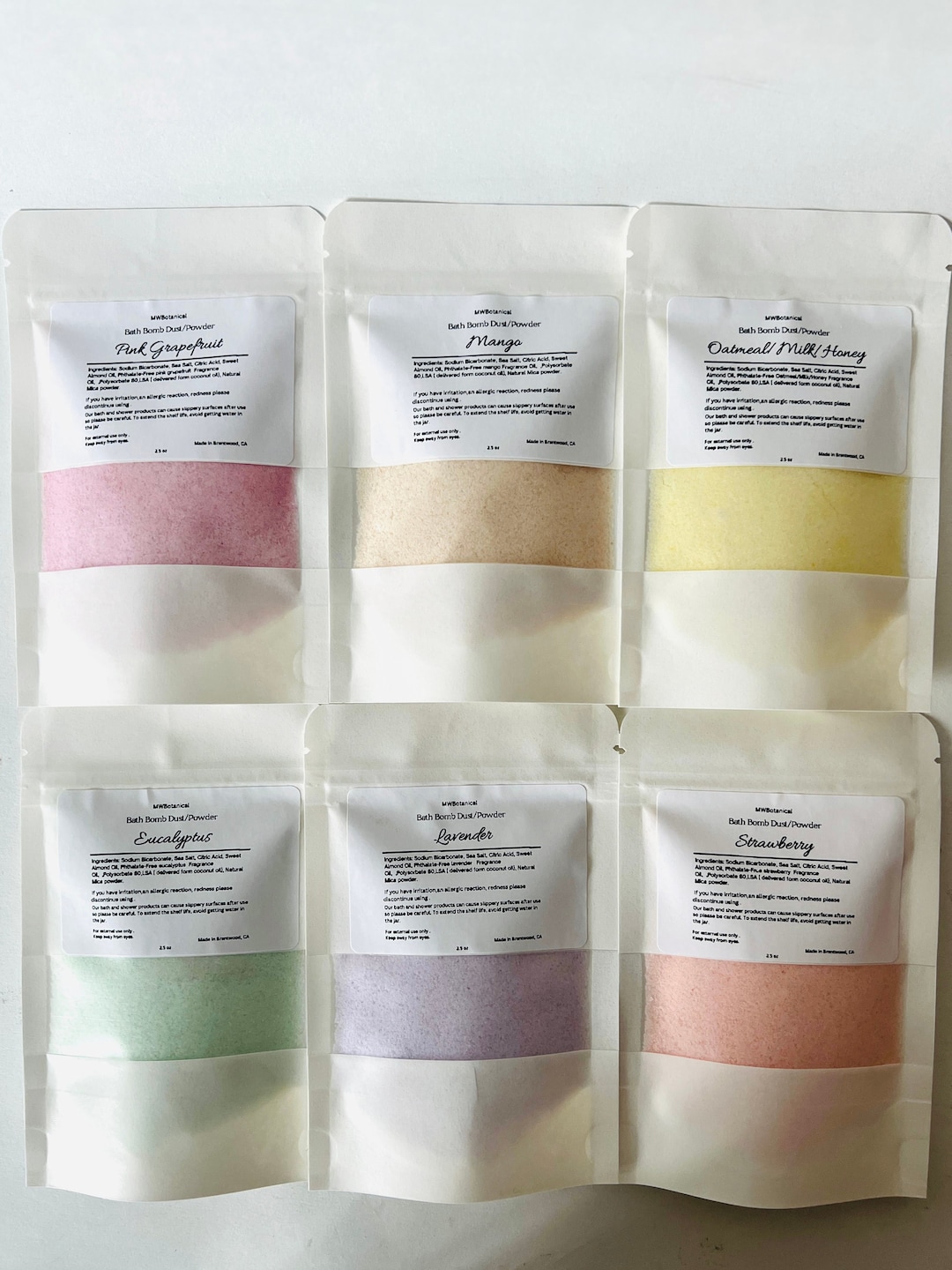 75g Bath Bomb Powder/bubble Bath Dust |fizzy Bath Soak/bridal Favors ...