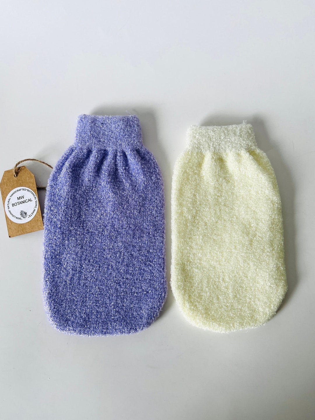 Exfoliating Bath Mitt/natural Exfoliate Skin Care/natural Skin Care ...