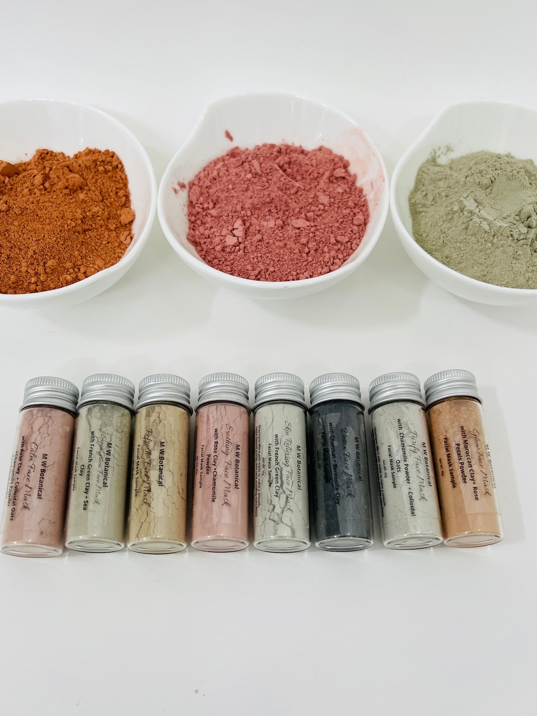 Natural Clay Masksfacial Clay Maskclay Masks in Glass Bottle 10 G ...