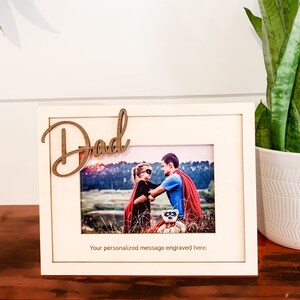 Custom Dad Picture Frame Father's Day Gift Personalized Picture Frame ...