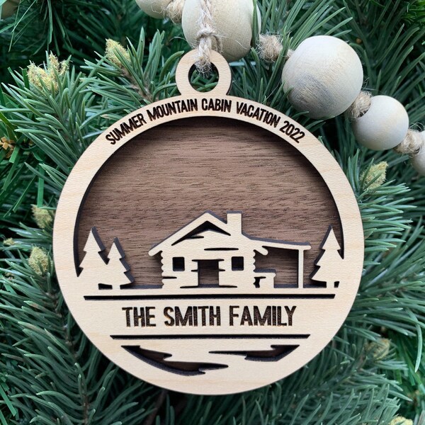 Log Cabin Ornament - Etsy