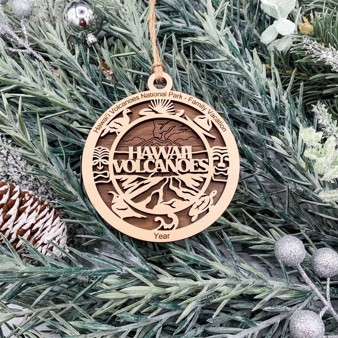 Hawai'i Volcanoes Ornament With Personalization, Choose Any National ...