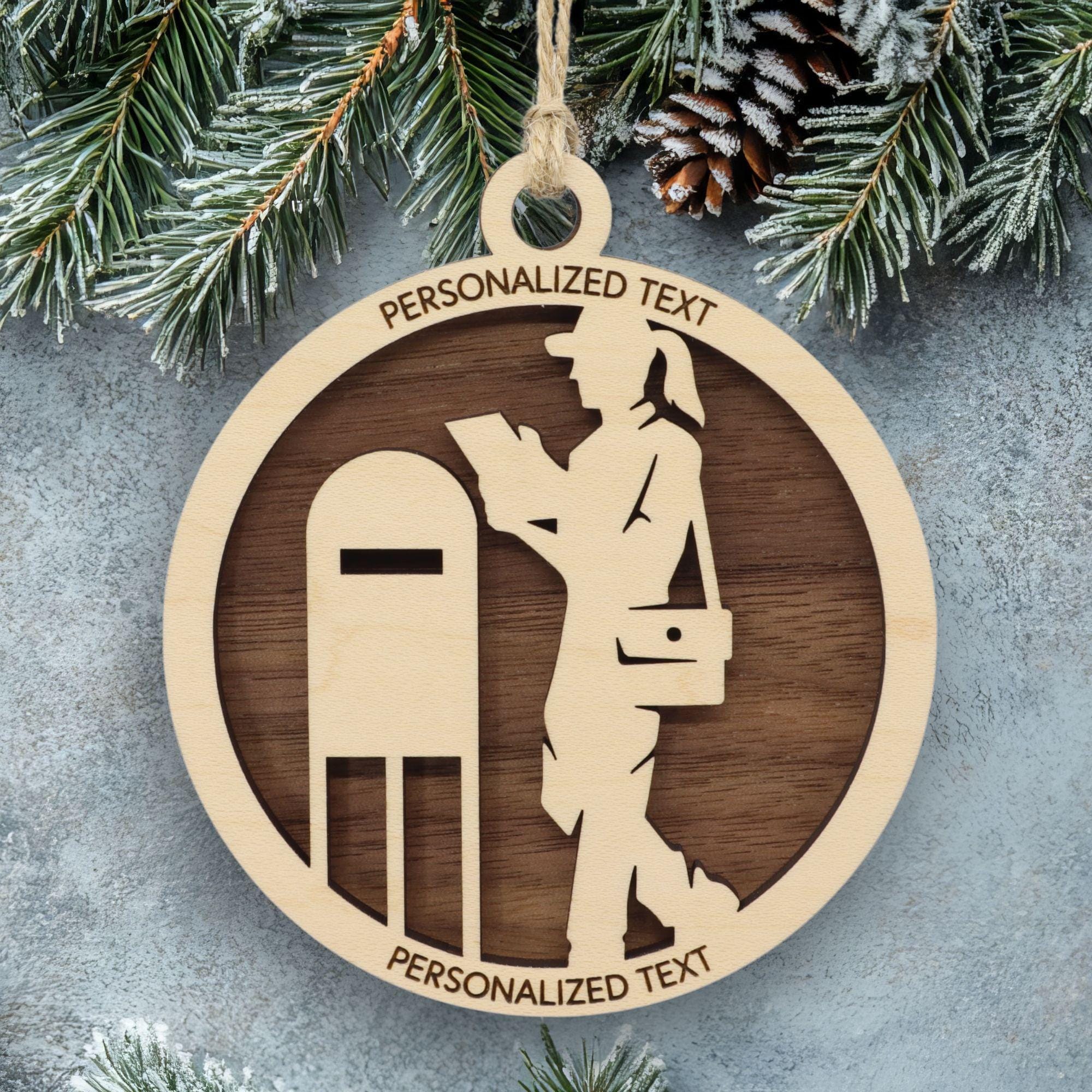Female Mail Carrier Ornament – Postal Worker Gift – Personalized USPS ...