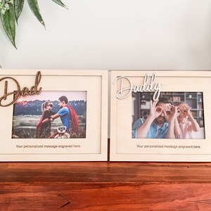 Custom Dad Picture Frame Father's Day Gift Personalized Picture Frame ...