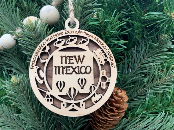 New Mexico Ornament With Personalization Choose Any State - Etsy