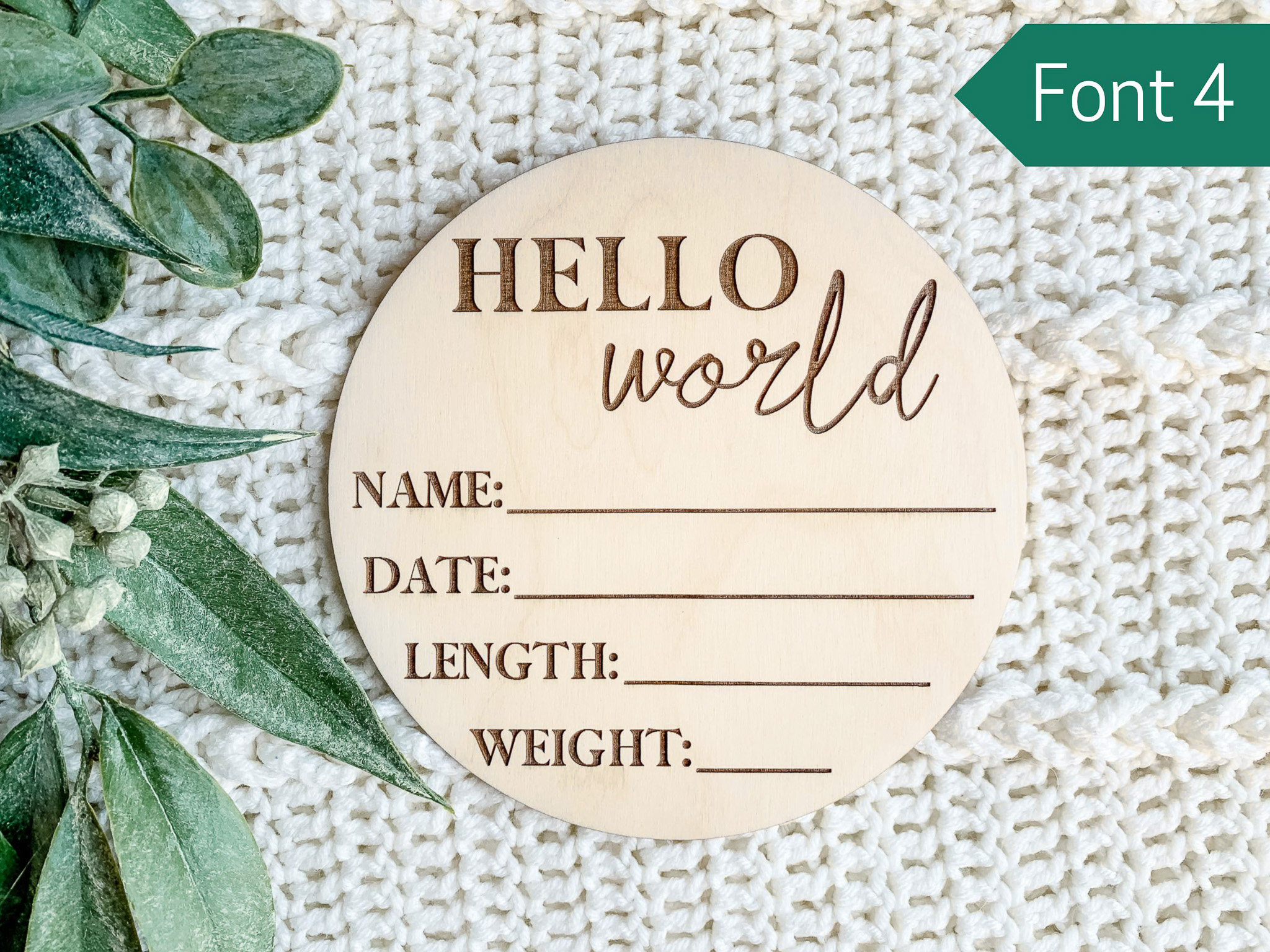 Baby Name Sign, Birth Stats Sign, Baby Name Announcement, Newborn ...