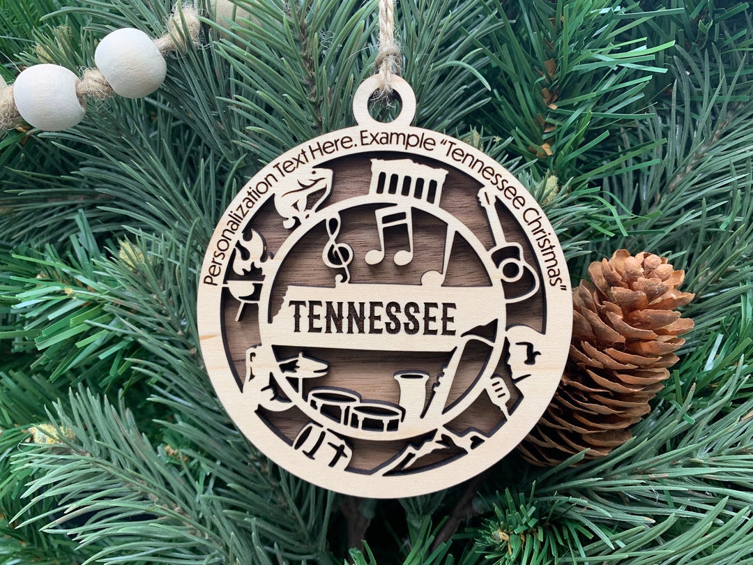 Tennessee Ornament With Personalization, Choose Any State, Customizable ...