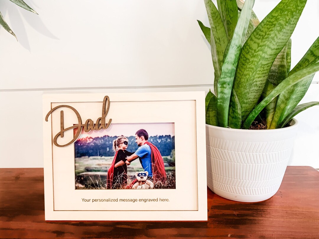 Custom Dad Picture Frame Father's Day Gift Personalized Picture Frame ...