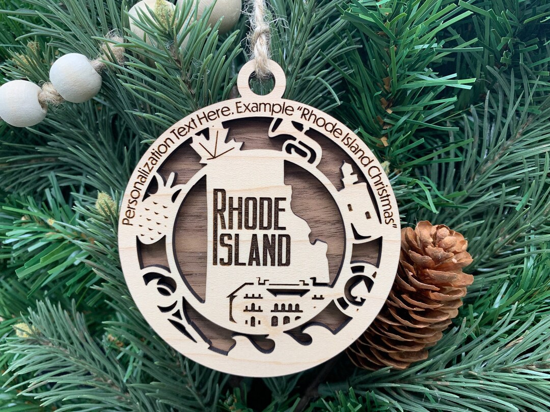 Rhode Island Ornament With Personalization, Choose Any State ...