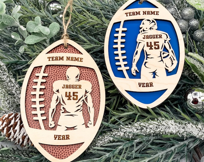 Personalized Football Sign, 3D Football Sign, Football Senior Gift ...