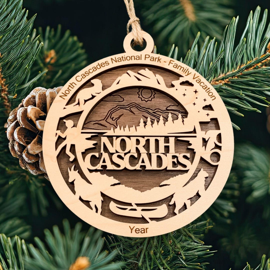Personalized North Cascades National Park Ornament, Custom Engraved ...