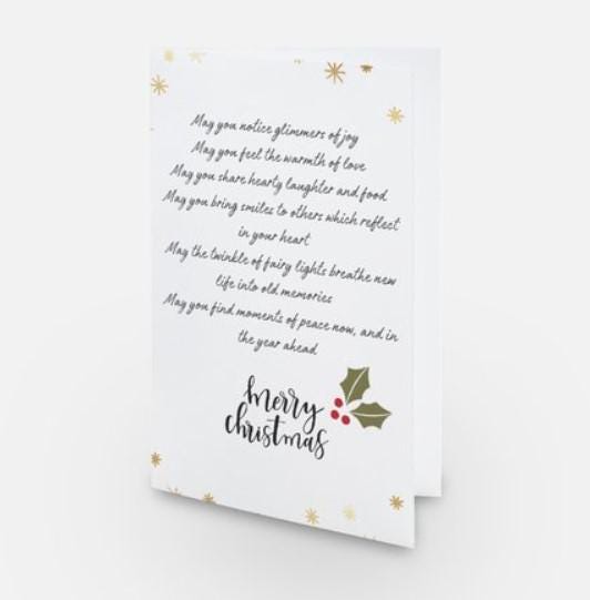 Glimmers of Joy Sentimental Poem Christmas Card - Etsy