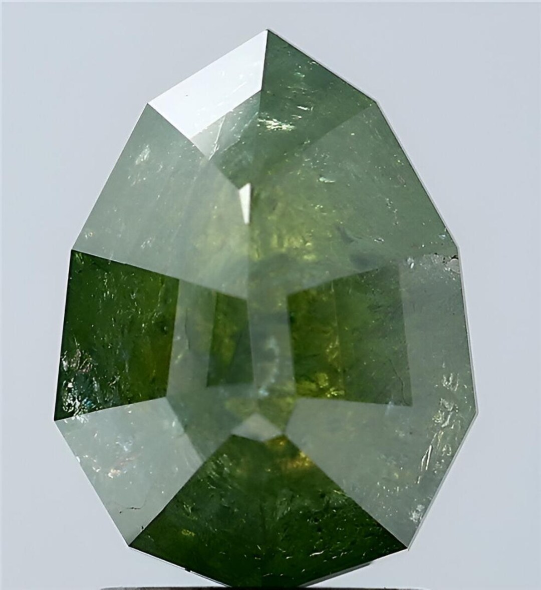2.60ct Pear Green Color Diamond 10x7.3mm Natural Polished Loose Diamond ...