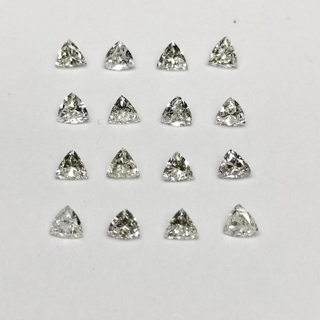 Trilliant Lab Grown Melee Diamond: Calibrated Loose Diamonds - Etsy