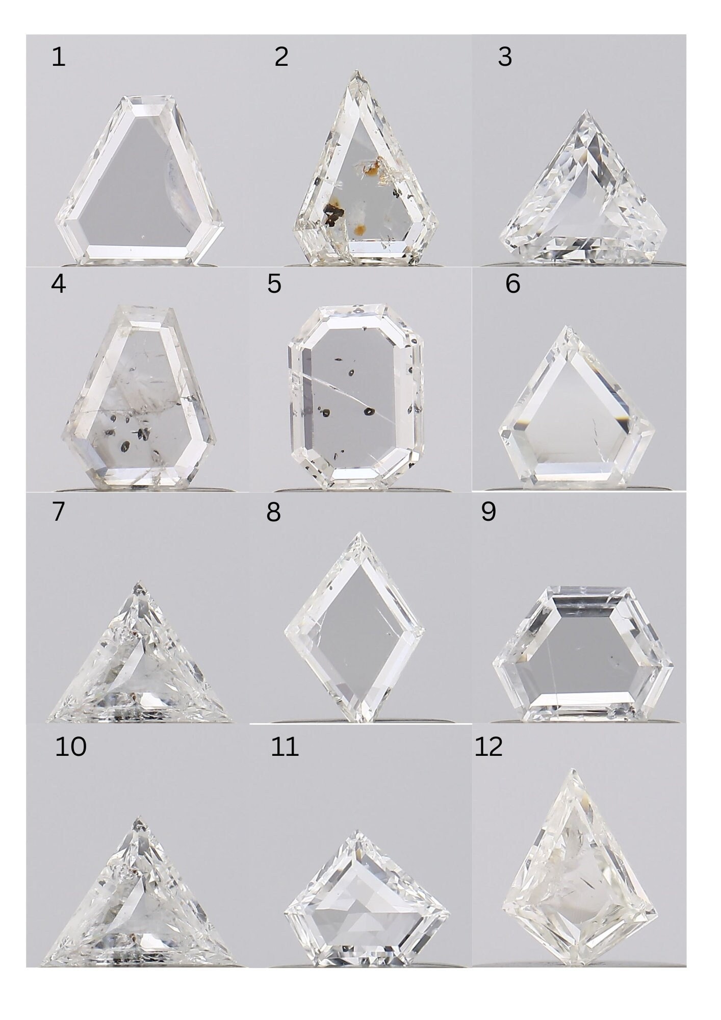 Portrait White Diamonds Natural Polished Loose Diamond for Ring ...