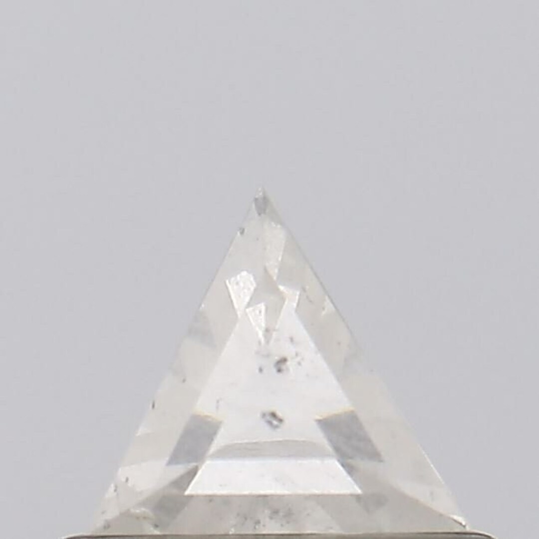 0.29ct Triangle Salt and Pepper Diamond: Natural Loose Gemstone (4.5x4 ...