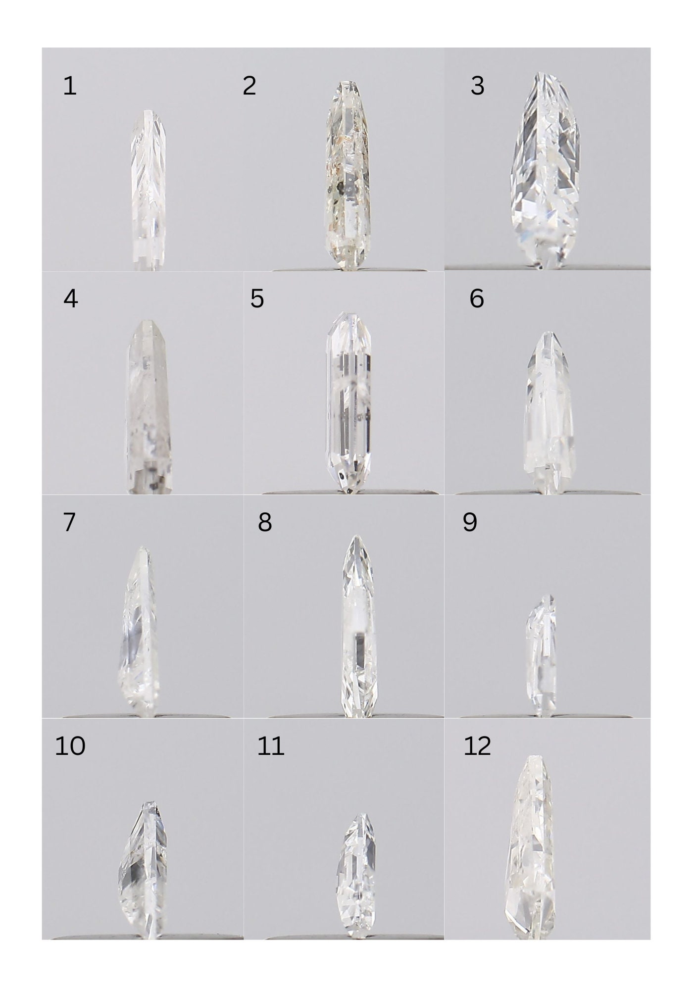 Portrait White Diamonds Natural Polished Loose Diamond for Ring ...