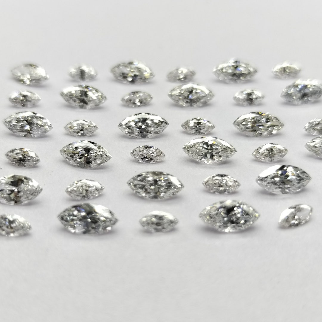 Marquise Lab Grown Melee Diamond: Calibrated Loose Diamonds - Etsy