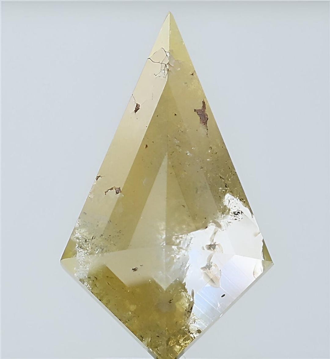 2.28ct Kite Cut Yellow Diamond: Natural Loose Gemstone (14.2x8.4mm) - Etsy