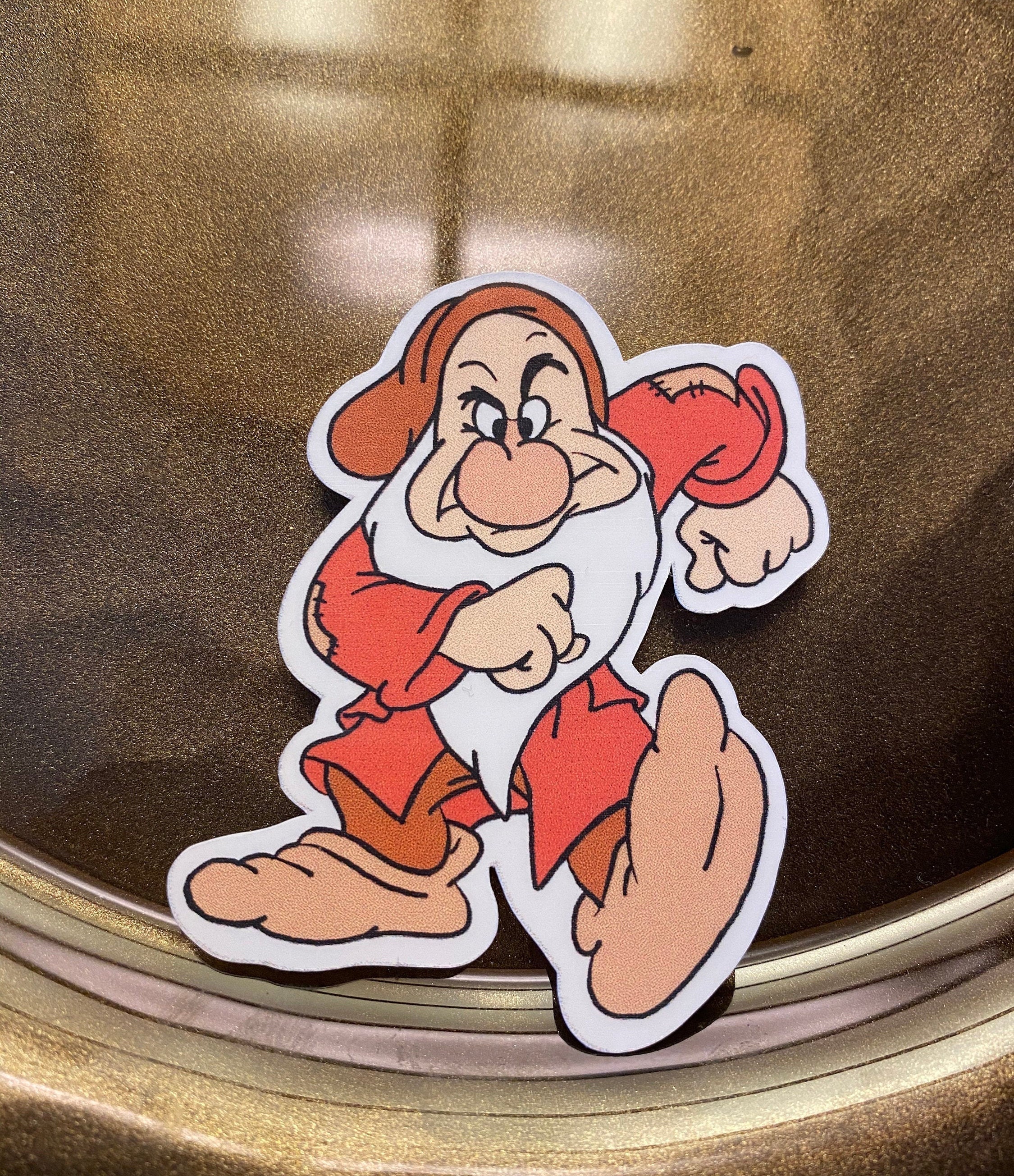 Grumpy Sticker Snow White and the 7 dwarfs trendy sticker | Etsy