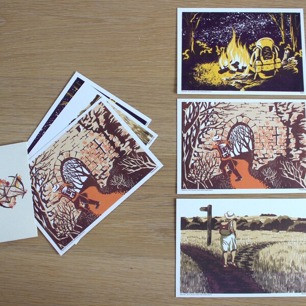 Screen Print Postcards - Etsy