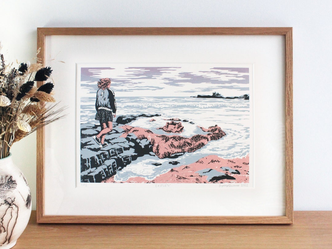 Castles, A4 Limited Edition Original Screen Print, 30x40cm Mount - Etsy