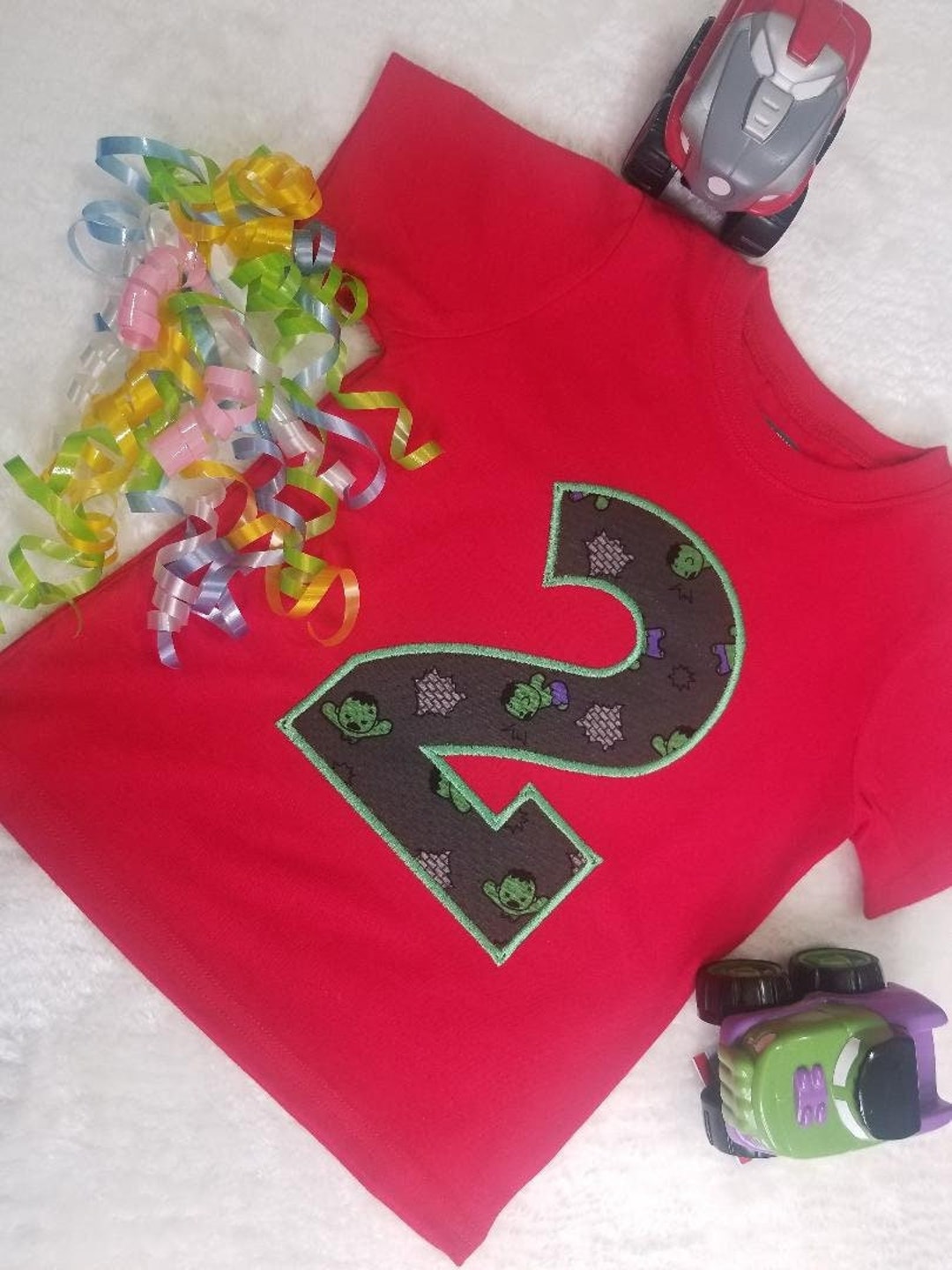 Number Embroidery Birthday Shirt - Etsy