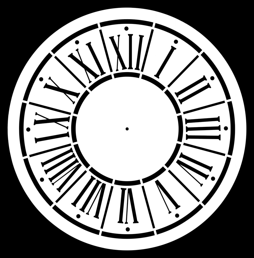 Posh Chalk "posh O'clock" Stencil - Etsy