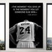 Kobe Bryant Canvas Inspirational Quotes Wall Art for Office Decor Black ...