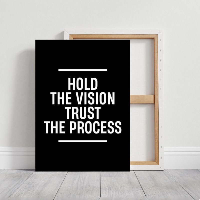 Trust the Process Wall Art - Etsy