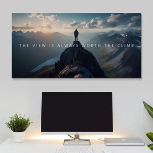The Best View Inspirational Wall Art for Office Decor Entrepreneur ...