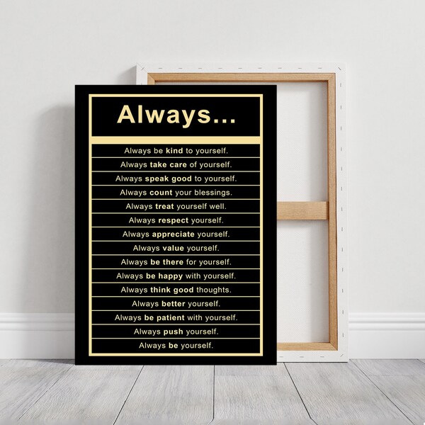 Affirmation Wall Art - Etsy