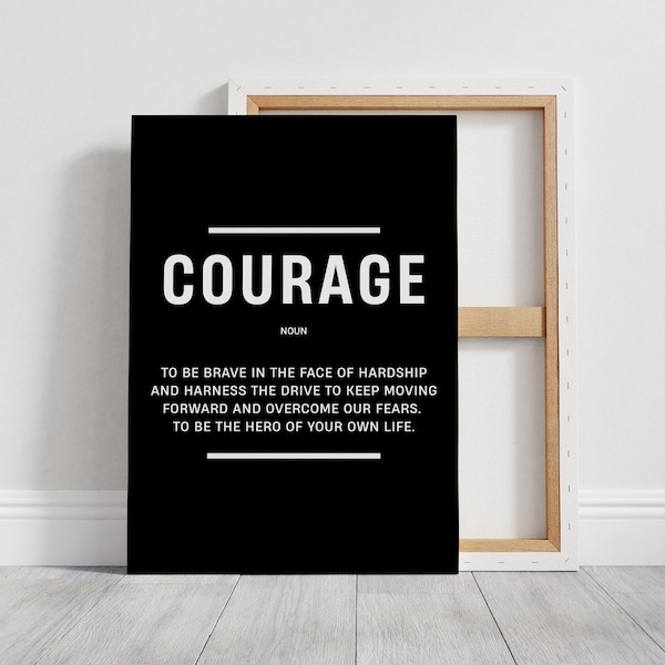 Courage Quote - Etsy