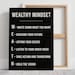 Growth Mindset Inspirational Wall Art for Office Decor Millionaire ...