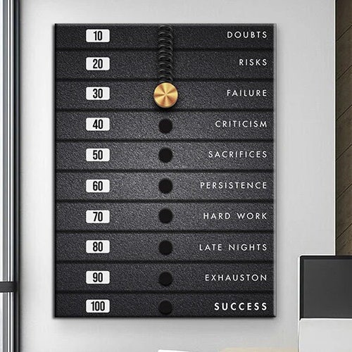 6x Success Office Decor Motivational Wall Art Canvas Prints - Etsy