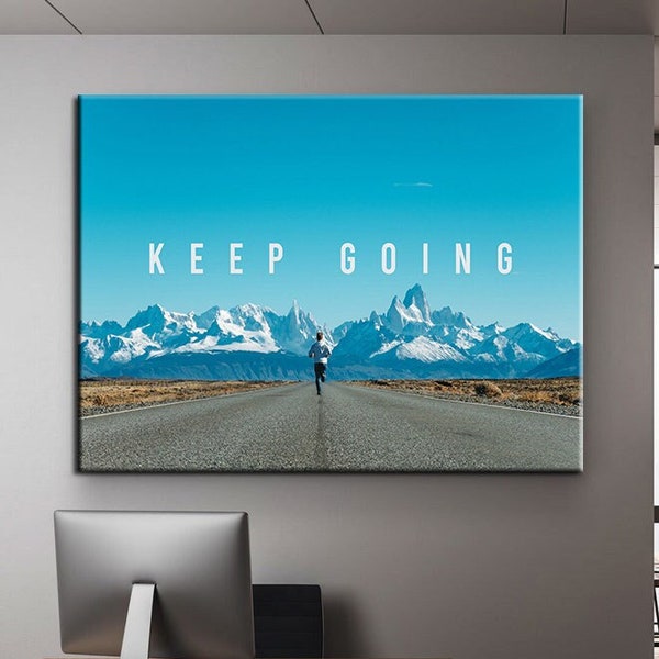 Keep Running Poster - Etsy