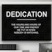 Dedication Canvas Motivational Wall Art Quotes for Workspace Decor ...