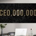 CEO Poster Inspirational Wall Art for Office Decor Boss Canvas Gifts ...