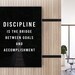 Discipline Wall Art for Office Decor Inspirational Quotes Prints Gifts ...