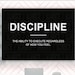Discipline Quote Motivational Wall Art, Office Sign Decor, Discipline ...
